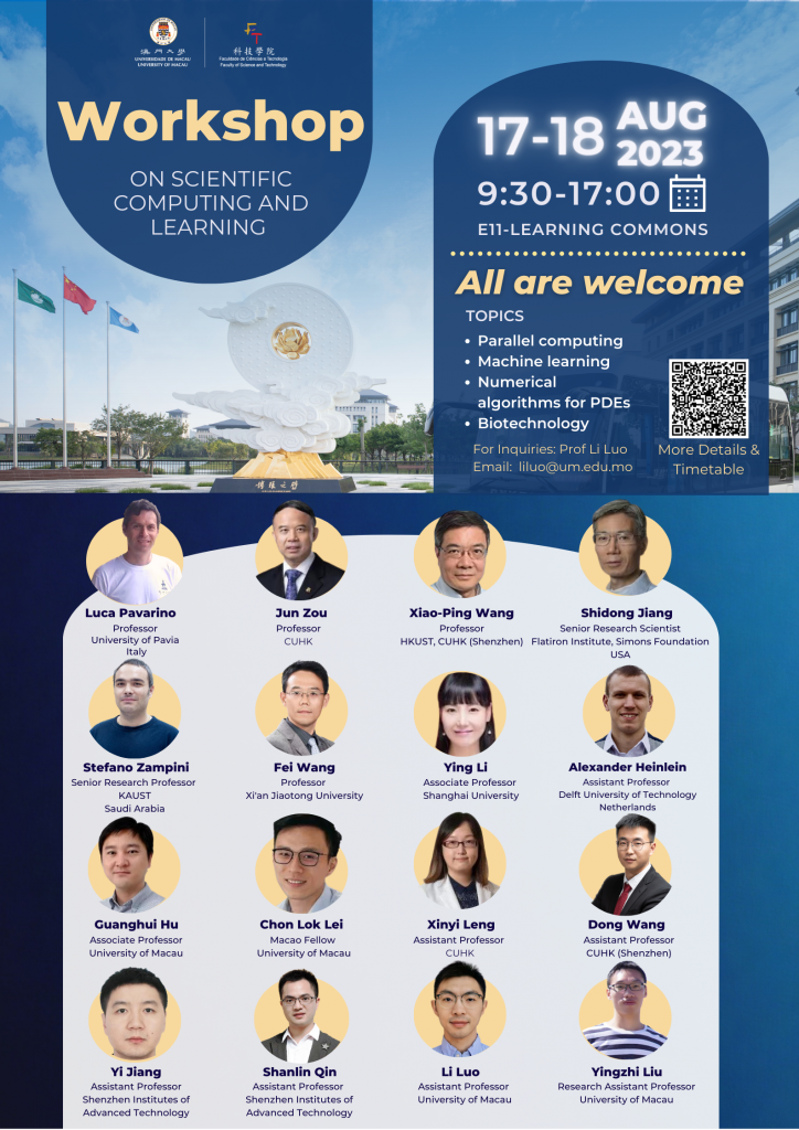 Workshop On Scientific Computing And Learning Centre For Applied Mathematics